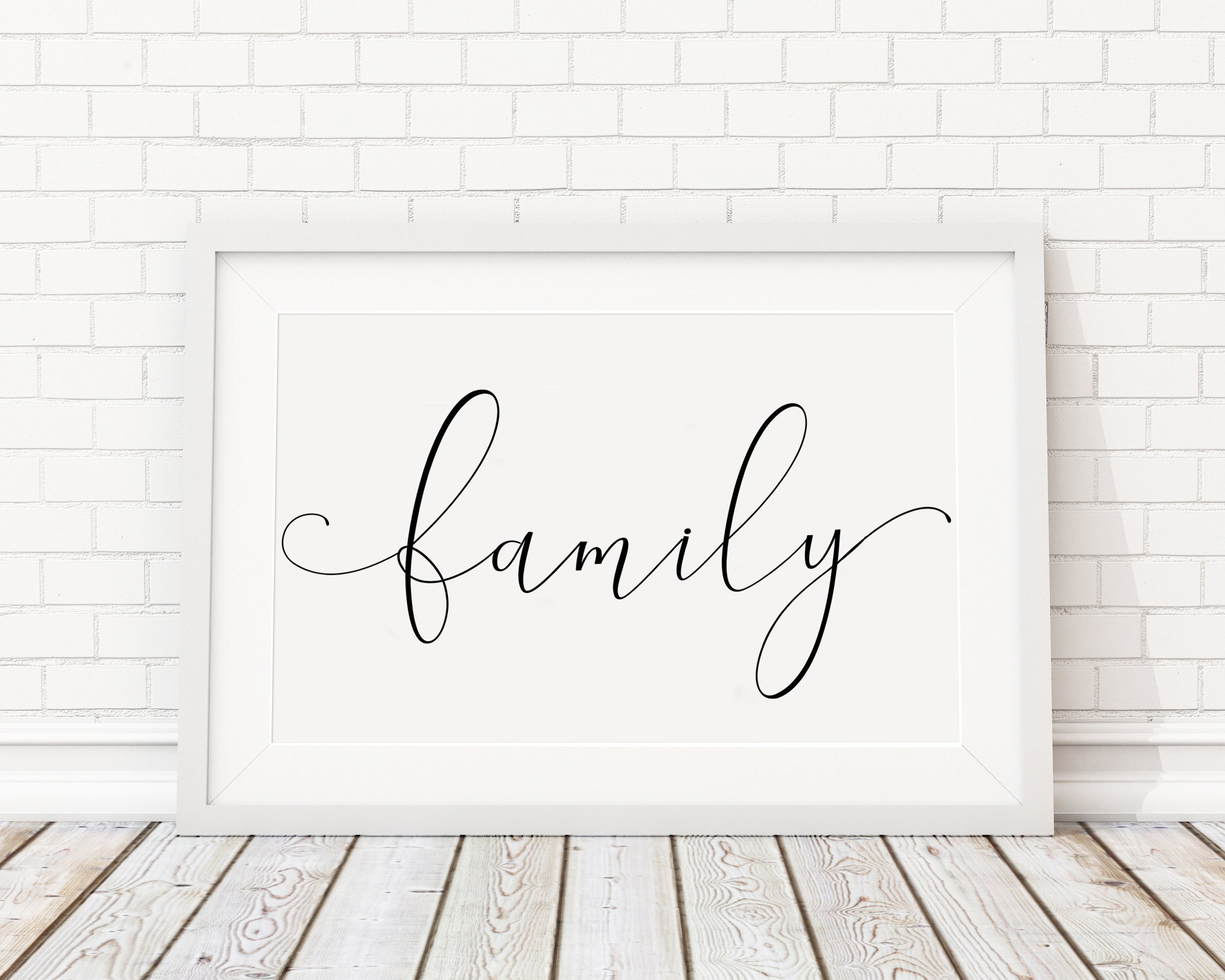 Family Sign, Printable Wall Art, Family Printable, Farmhouse Decor ...