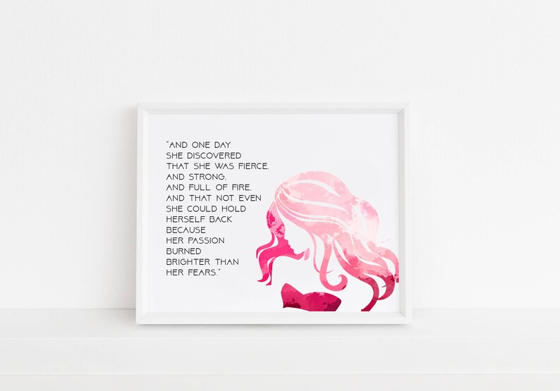 And One Day She Discovered That She Was Fierce Print, Mark Anthony ...