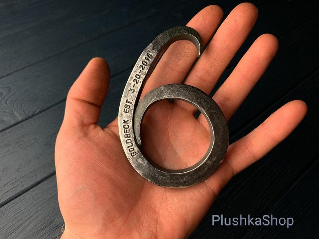 Forged Six, 6th Anniversary Gift, Iron Jewelry, Iron Anniversary, Iron ...