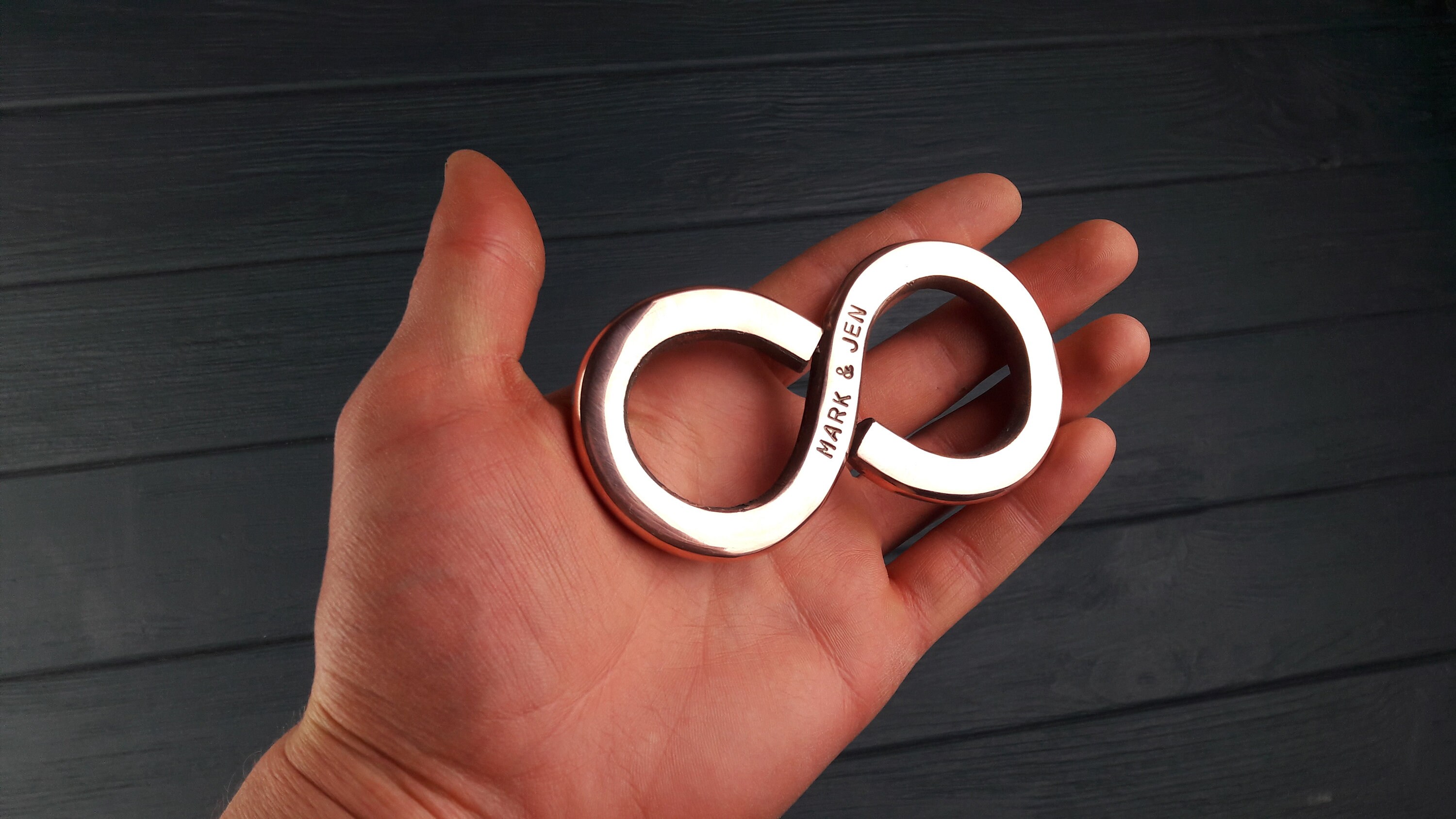 Copper Infinity Symbol 7th Anniversary Gift Copper Infinity - Etsy