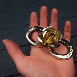 Bronze 8 Anniversary Gift, Gift for Her, Bronze Number 8, Bronze Rose ...