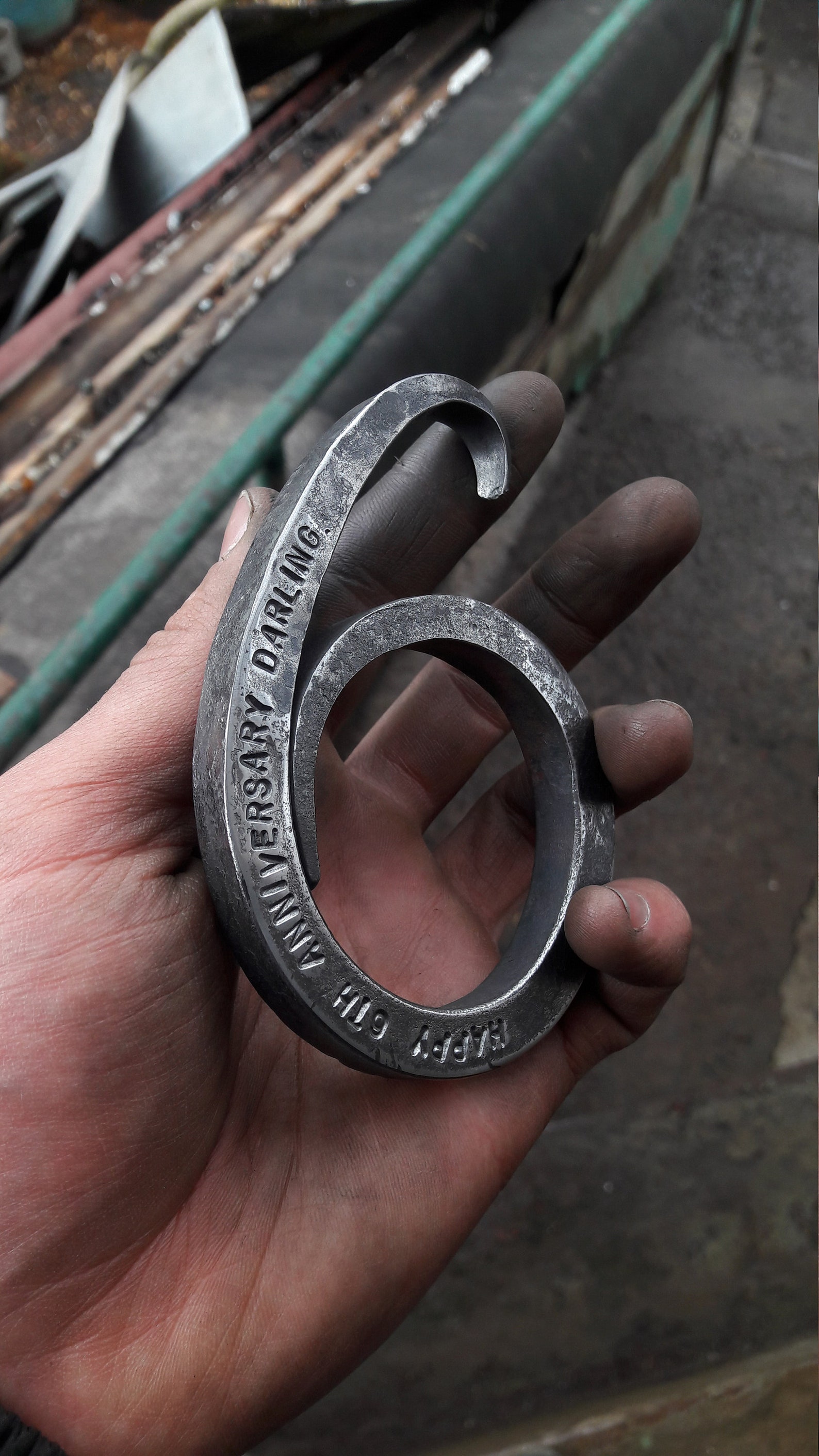 Forged Six 6th Anniversary Gift Iron Jewelry Iron - Etsy