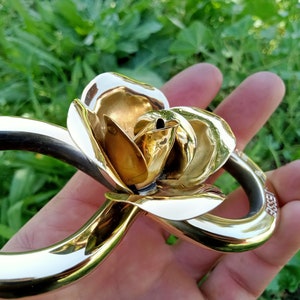 Bronze 8 Anniversary Gift, Gift for Her, Bronze Number 8, Bronze Rose ...