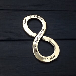 Bronze Anniversary Gift, 8th Anniversary Gift for Her, Bronze Number 8 ...