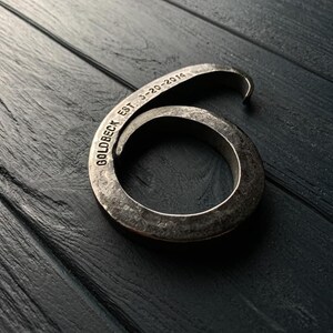 Forged Six, 6th Anniversary Gift, Iron Jewelry, Iron Anniversary, Iron ...