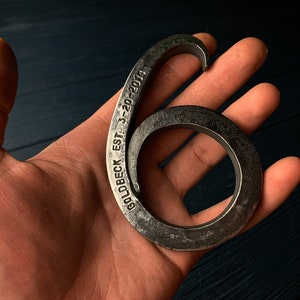 Forged Six, 6th Anniversary Gift, Iron Jewelry, Iron Anniversary, Iron ...