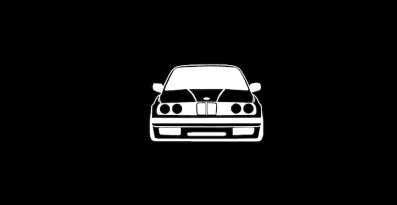 E30 Stickers - BMW E30 Decals - E30 Outline - Vinyl Decals - - Etsy