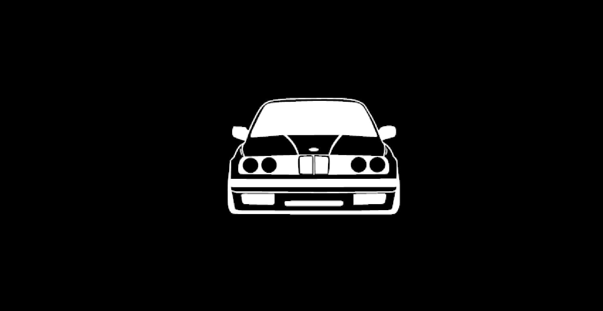 E30 Stickers - BMW E30 Decals - E30 Outline - Vinyl Decals - - Etsy