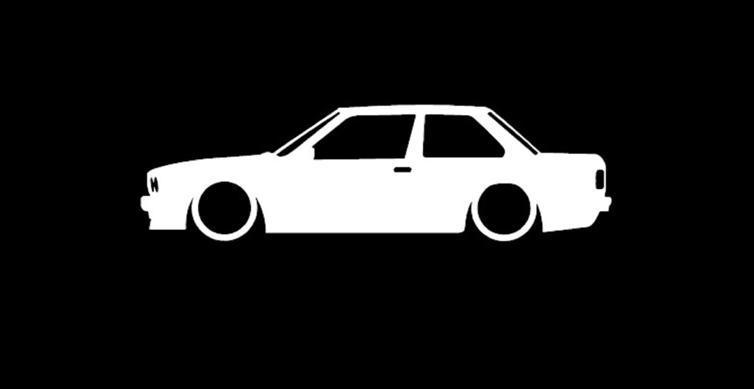E30 Stickers - BMW E30 Decals - E30 Outline - Vinyl Decals - Etsy