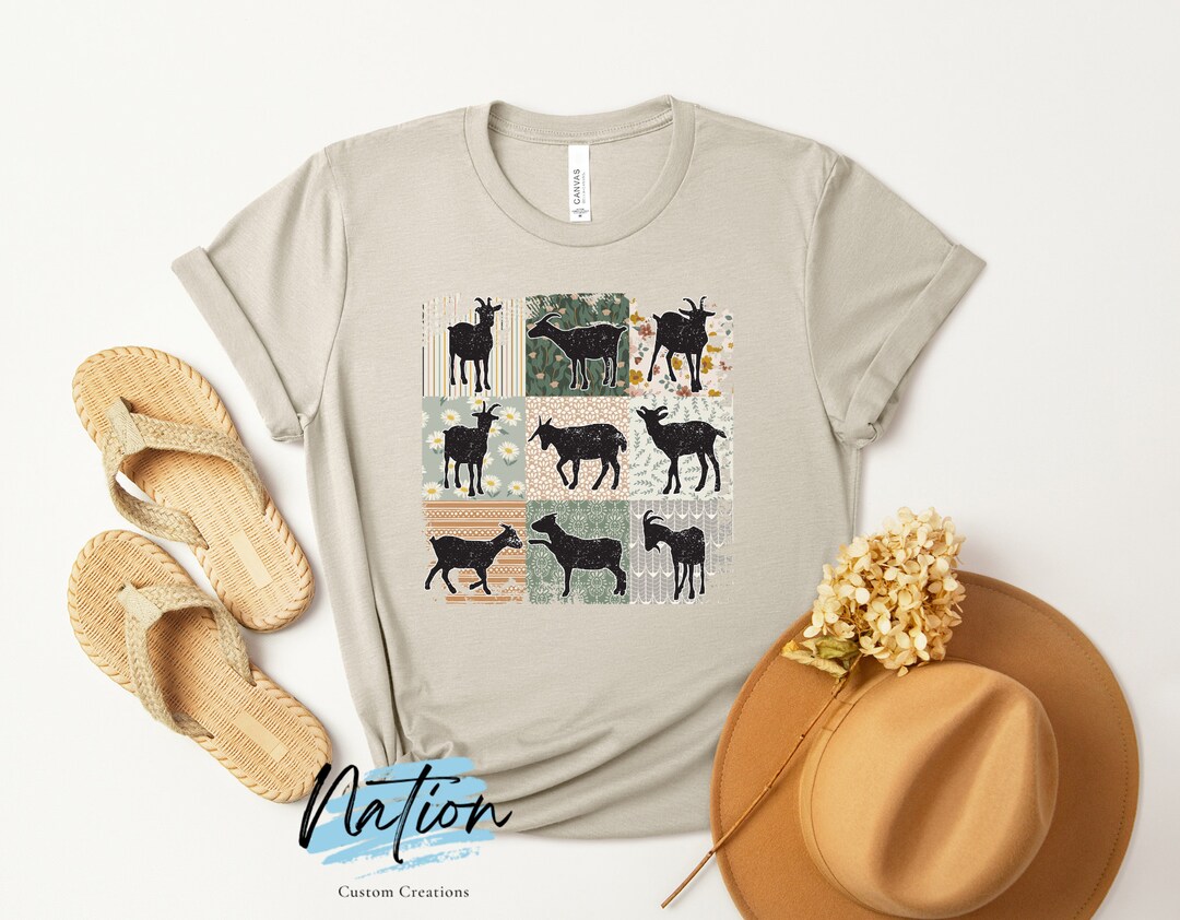 Boho Goats Graphic Tee: Goat Lover T-shirt - Etsy