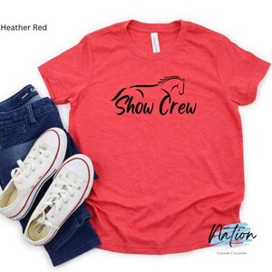 Youth Show Crew Tshirt // Horse Shows // Show Barn Shirts // Team Crews ...