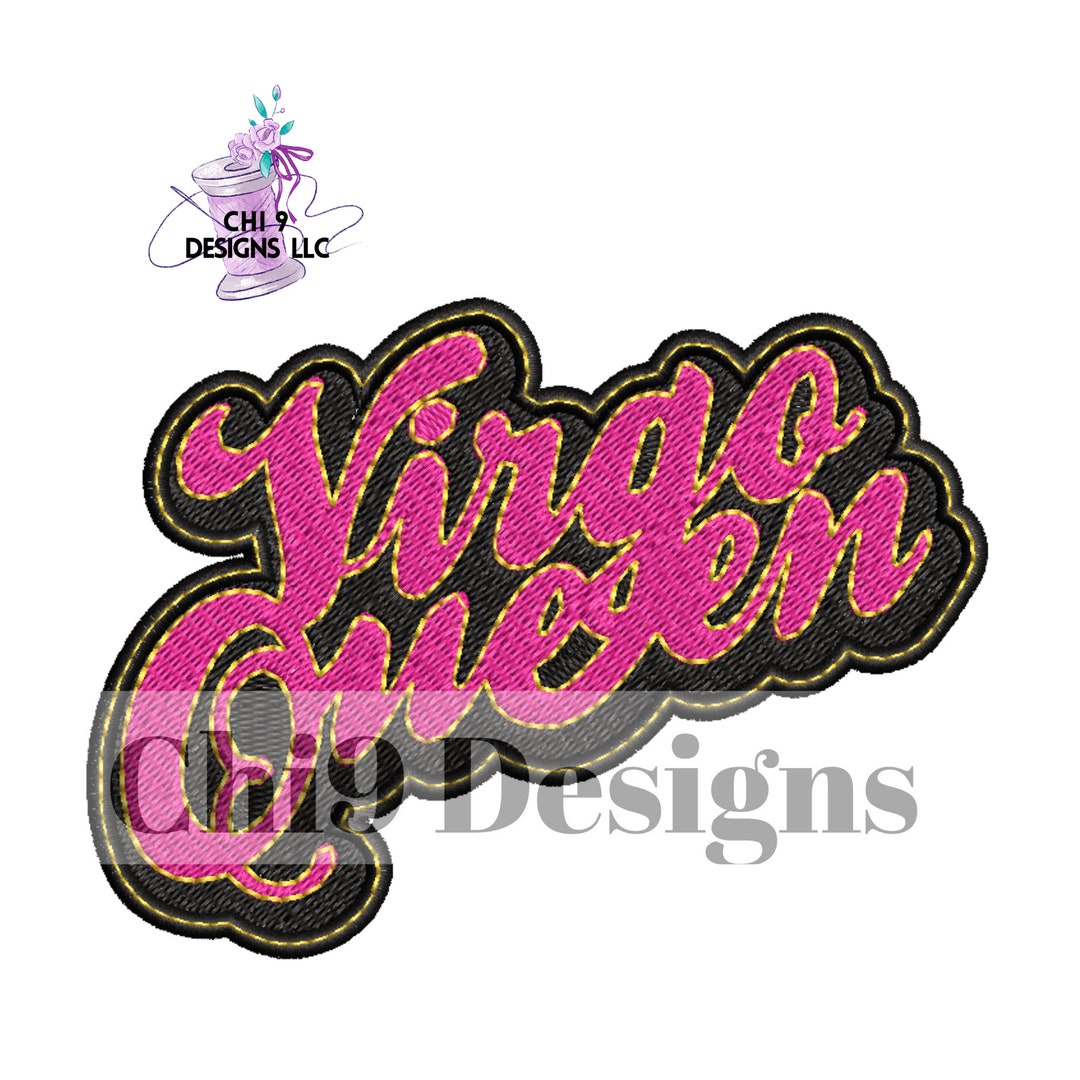 Virgo Queen Patch-pinkyellow - Etsy
