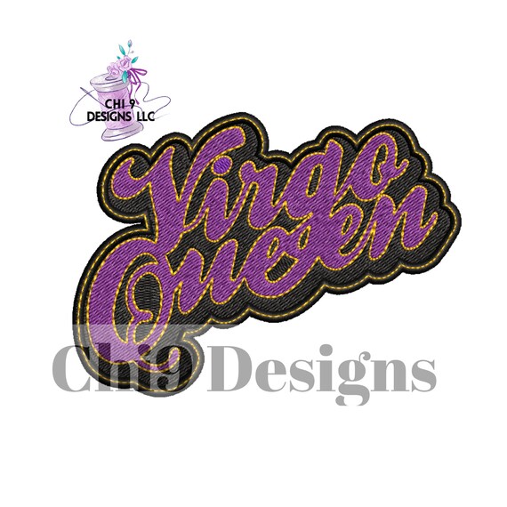 Virgo Queen Patch-purpleyellow - Etsy