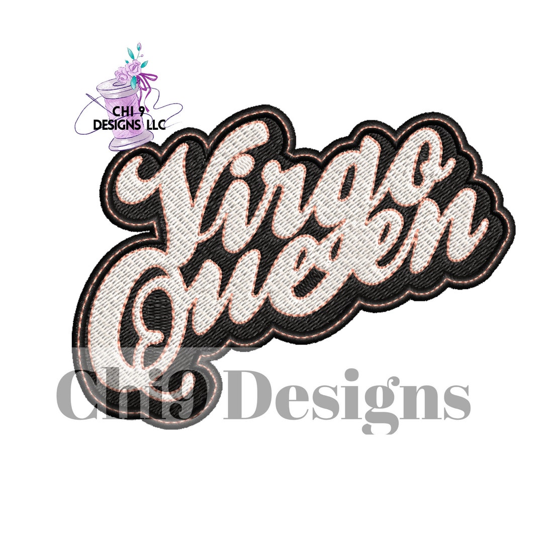 Virgo Queen Patch-white - Etsy