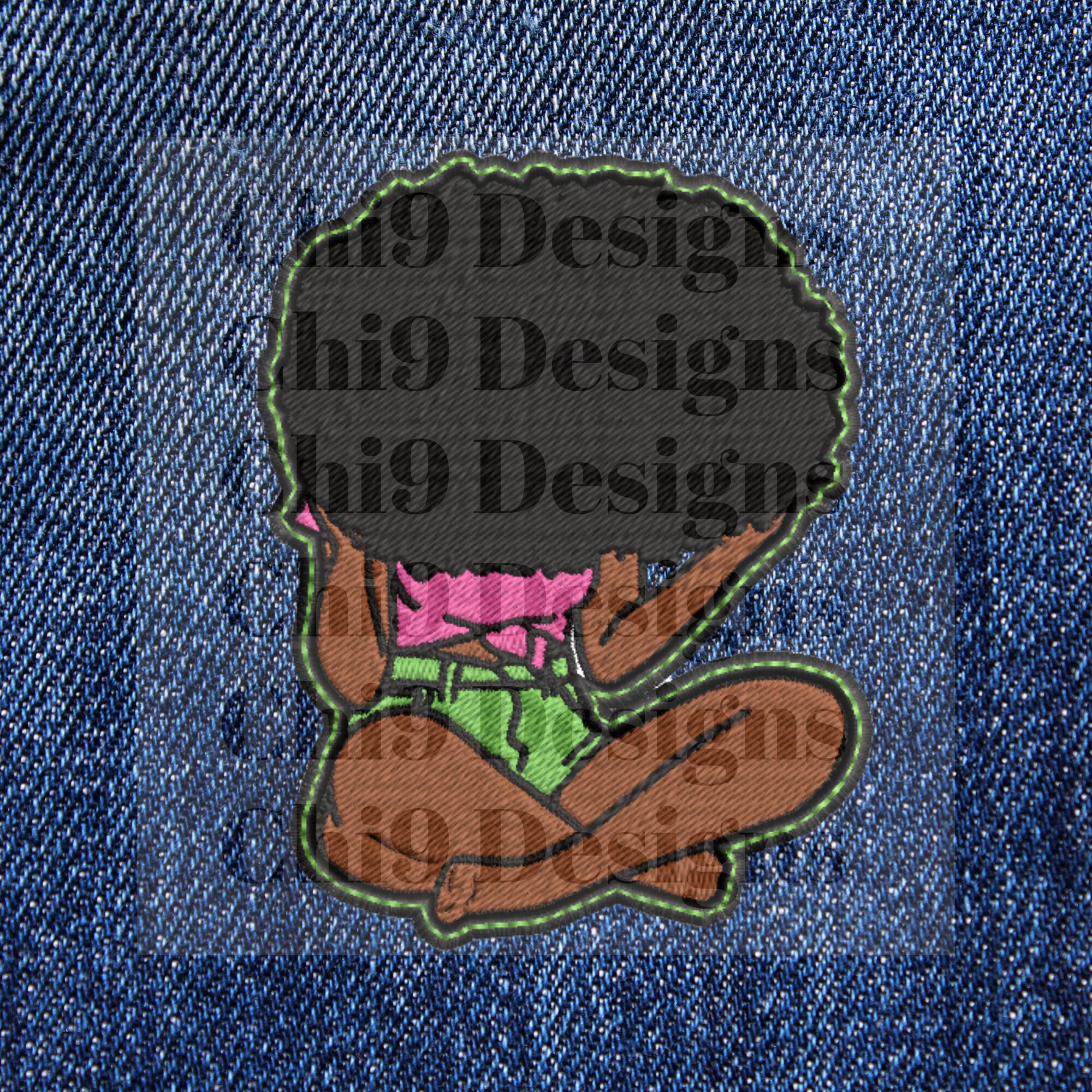 Winking Eye Afro Patch Black Girl Magic Patch Summer Patch | Etsy