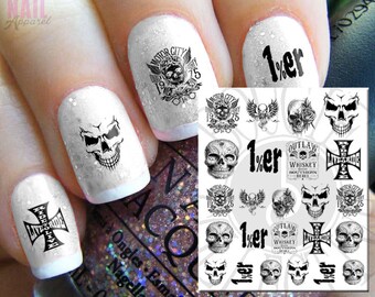 Nail decal | Etsy
