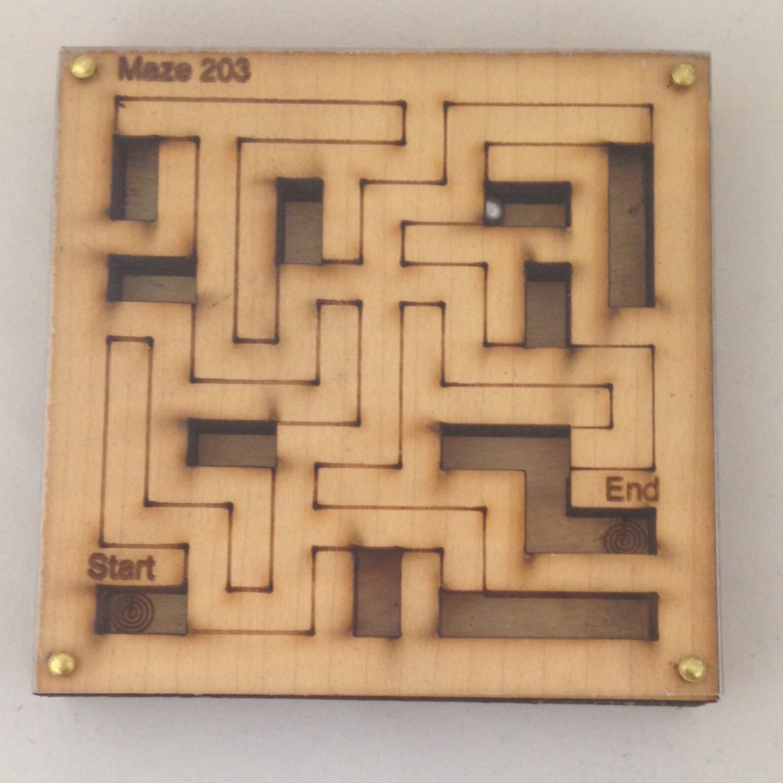 Wooden Maze - Hidden Path Style (3 Inch Sq) - Etsy