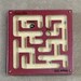 Wooden Maze Square Style 3 Inch Sq Red - Etsy