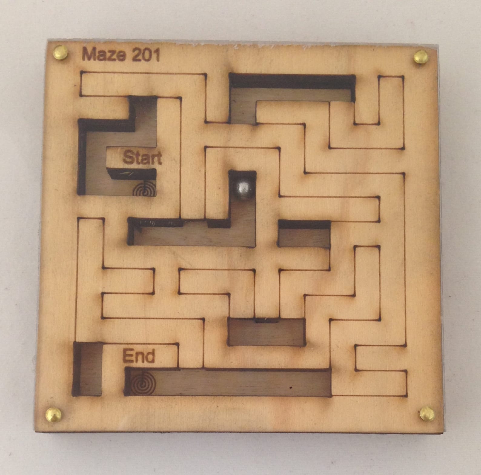 Wooden Maze - Hidden Path Style (3 Inch Sq) - Etsy