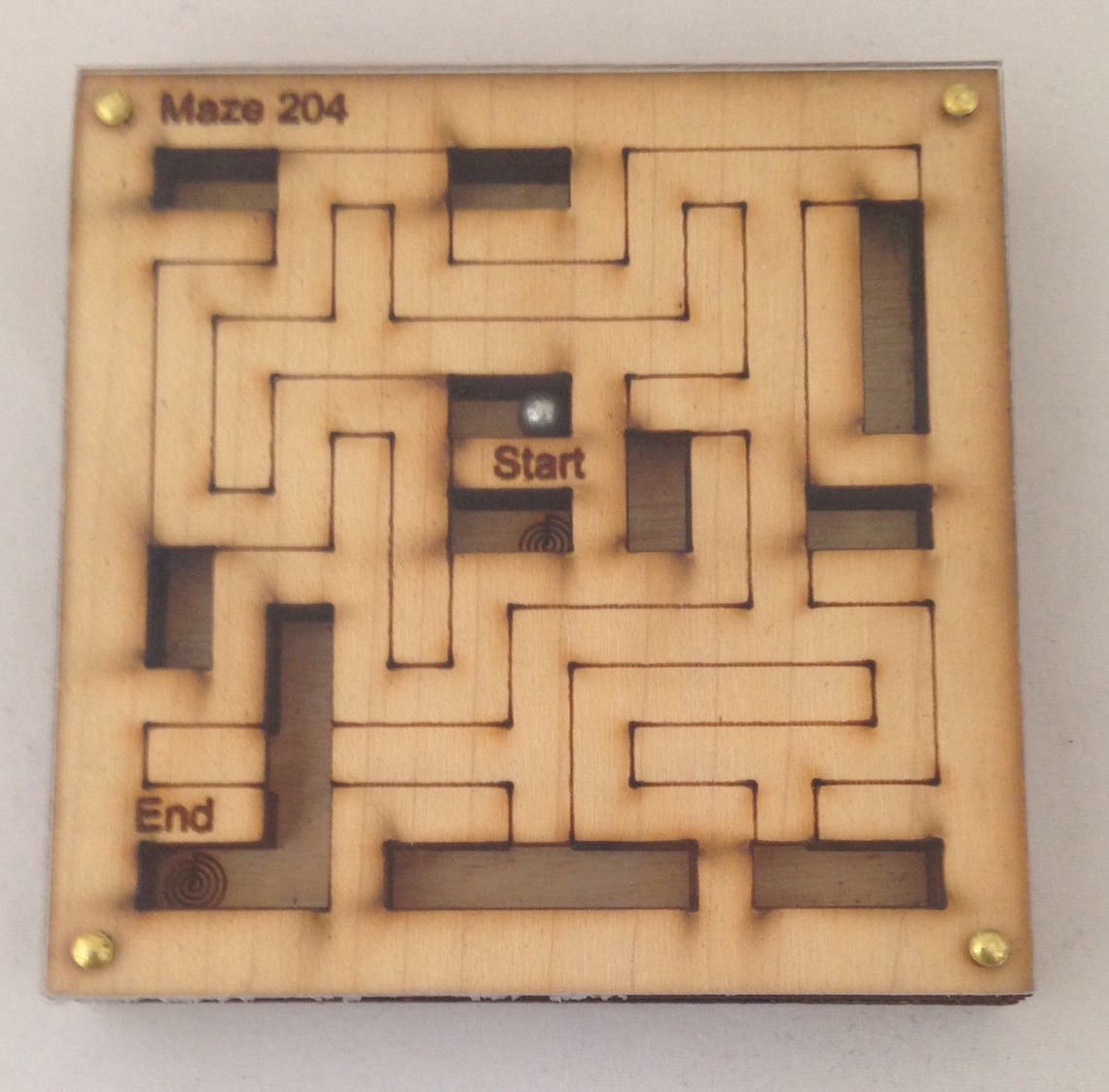 Wooden Maze - Hidden Path Style (3 Inch Sq) - Etsy