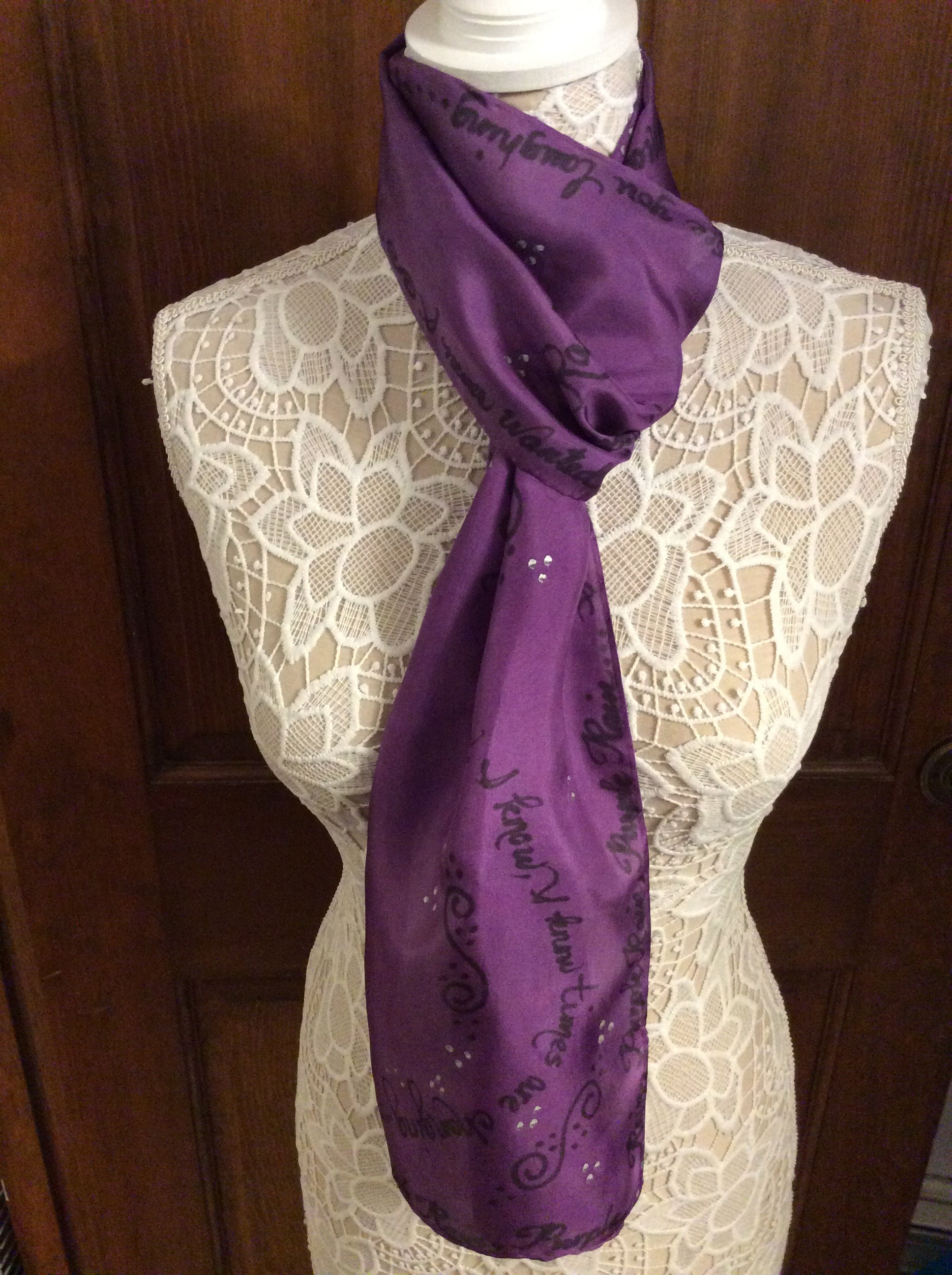 Purple Rain lyrics by Prince lyrics handwritten on hand dyed | Etsy