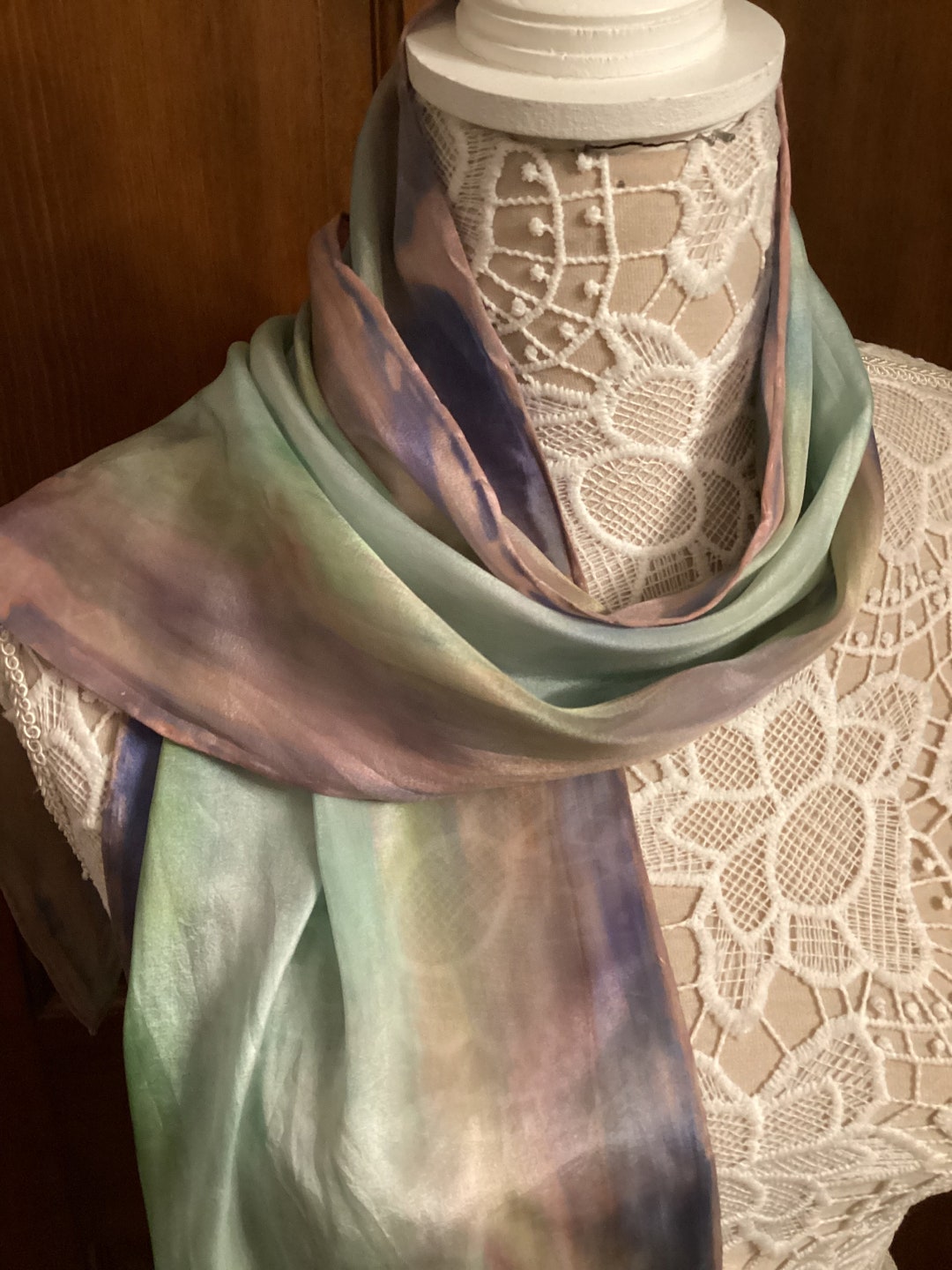 Blackbird by the Beatles, Handwritten on a Hand Dyed Silk Scarf With ...