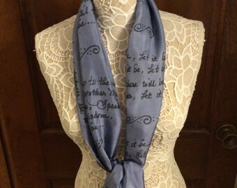 Beatles Silk Scarf - Etsy