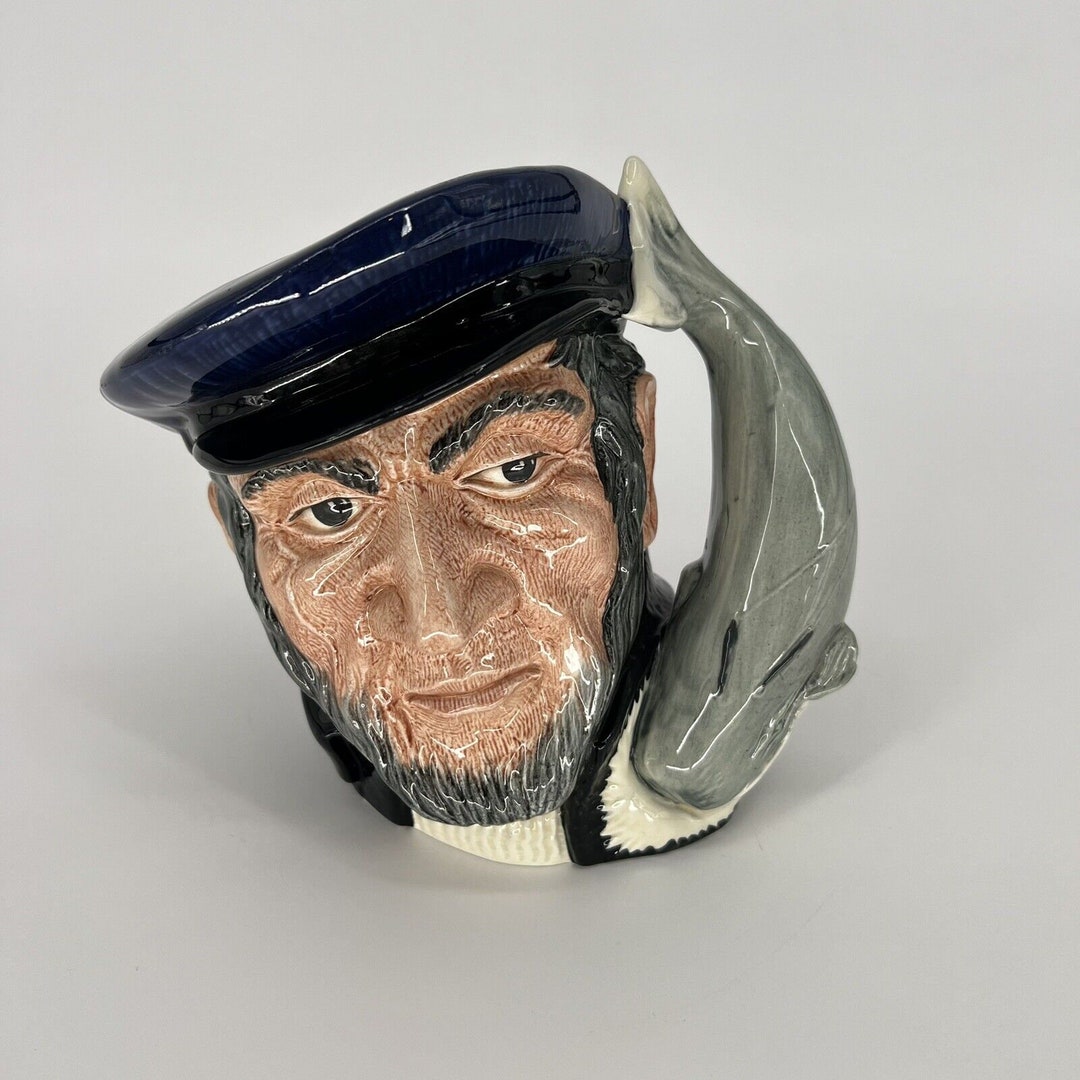 Vintage Royal Doulton Moby Dick Captain Ahab Toby Jug Character Mug ...