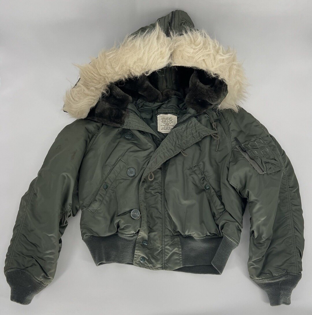 Vintage Alpha Industries Parka Flyers N2B 1982 Mens Large Hooded Fur Trim - Etsy