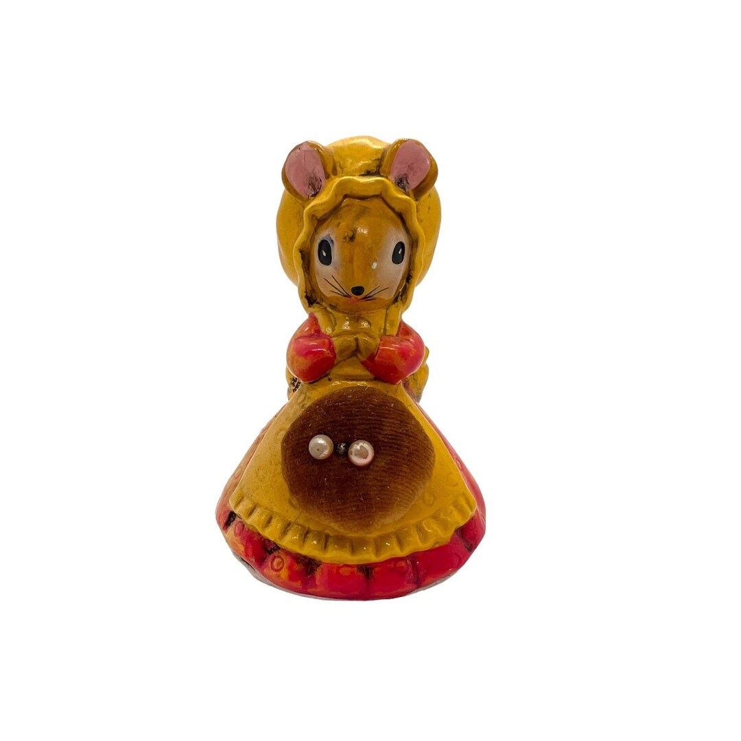 Vintage Josef Originals Lorrie Design Mouse Pin Cushion Holder Japan ...