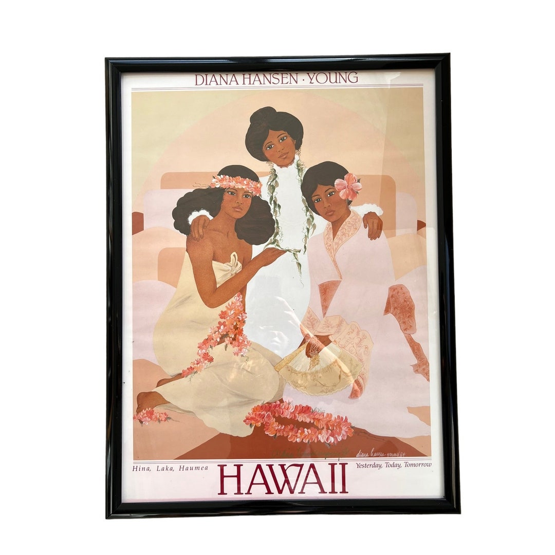 Vintage Diana Hansen Young Signed Hawaii Framed Print. - Etsy