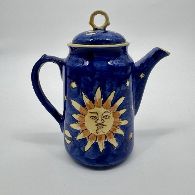 Handpainted Teapot - Etsy