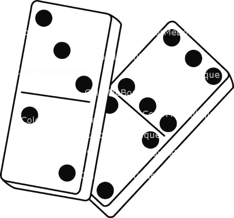 Dominoes Clip Art Black And White | My XXX Hot Girl