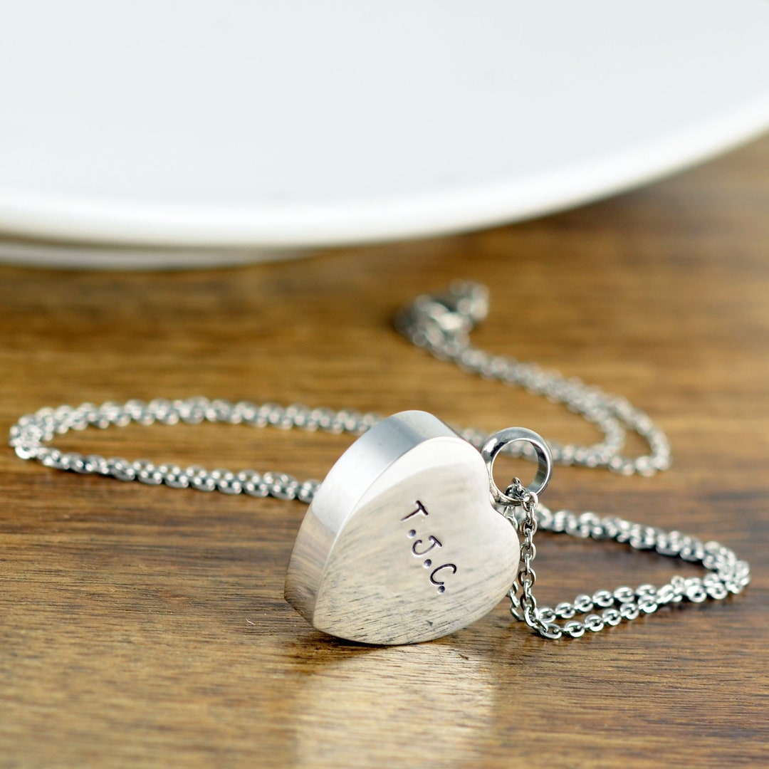 Personalized Cremation Jewelry, Ash Jewelry, Heart Cremation Pendant ...