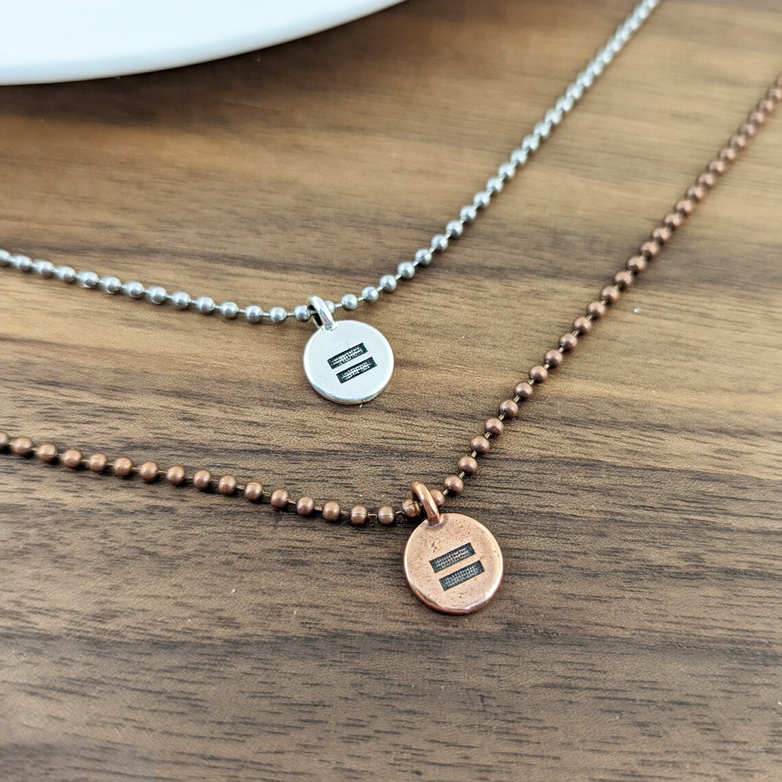 Equality Necklace Equal Rights Jewelry Equal Sign LGBT - Etsy