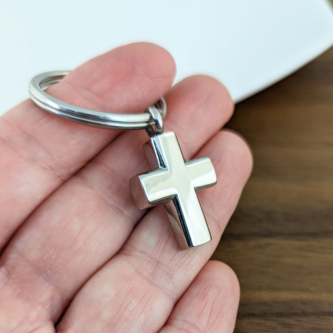Cremation Cross Keychain, Sympathy Gift, Memorial Gift, Cremation ...