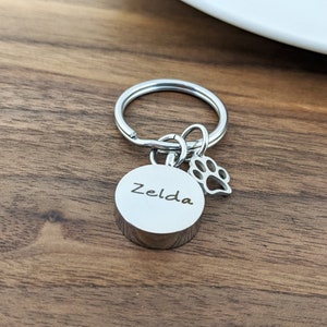 Dog Cremation Keychain, Cremation Jewelry, Urn Keychain for Ashes ...