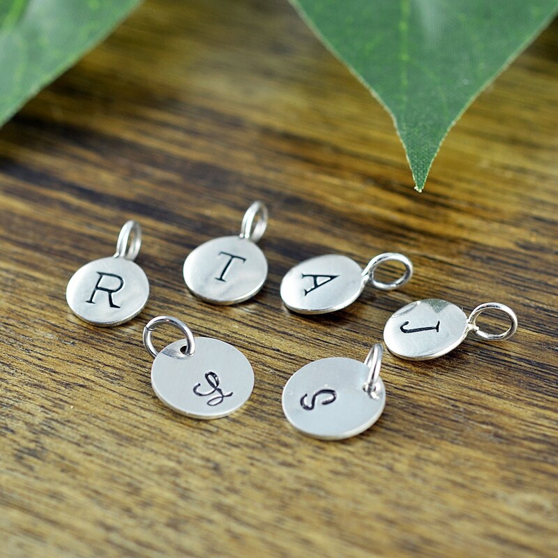 Initial Charm - Etsy