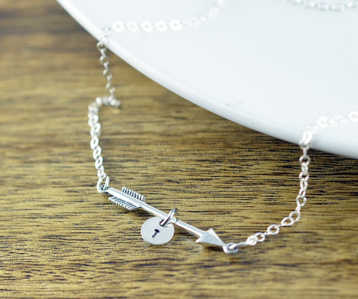 Arrow Necklace Arrow Jewelry Sterling Silver Arrow | Etsy