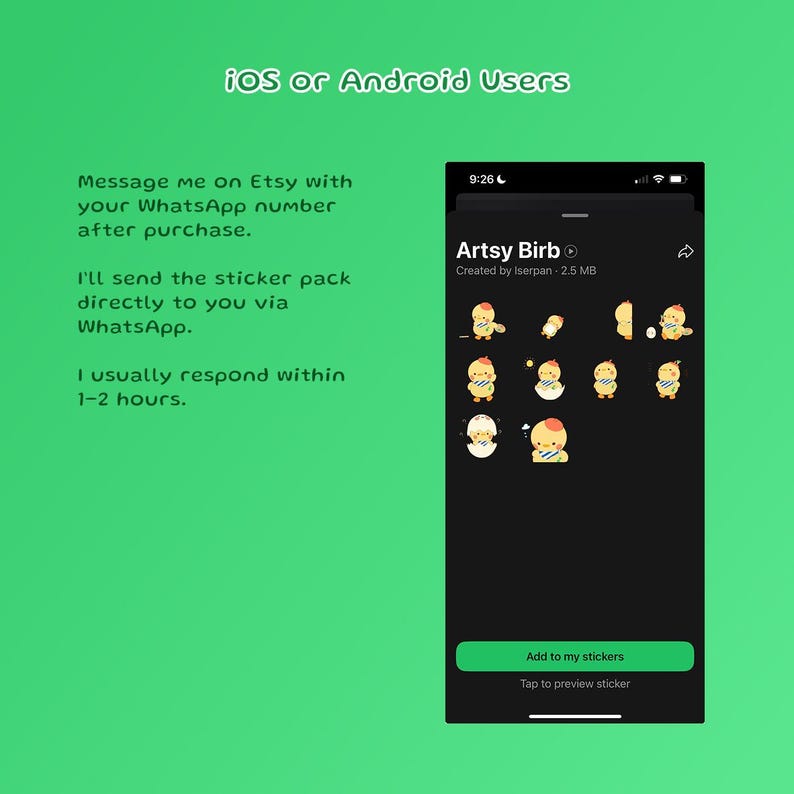 Whatsapp Animated Sticker Pack - Artsy Birb | 10 Stickers | Rafayel ...