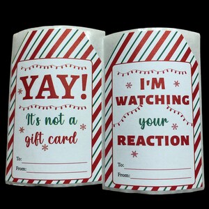Set of 10 Sticker Funny Snarky Christmas Gift Tags. Gift Exchange or ...