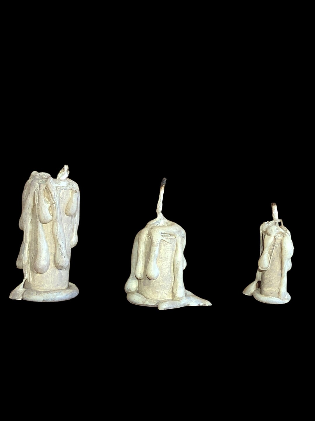 Set of 5 Handcrafted Drippy Mini Melted Candles That Can Be Used in ...