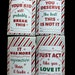Set of 10 Sticker Funny Snarky Christmas Gift Tags. Gift Exchange or ...
