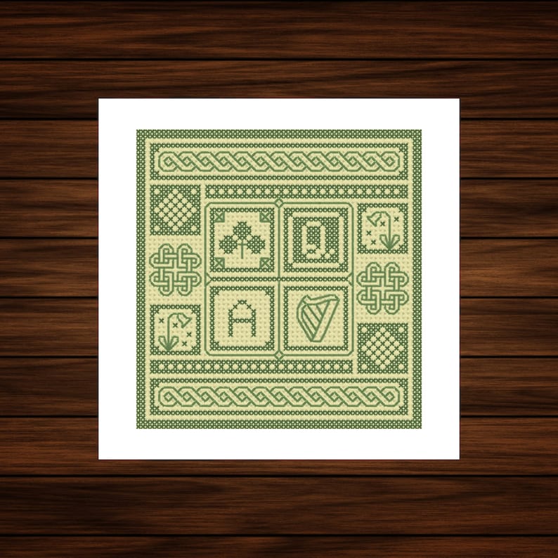 Irish Monogram Cross Stitch Chart: Celtic Sampler (digital Download) - Etsy