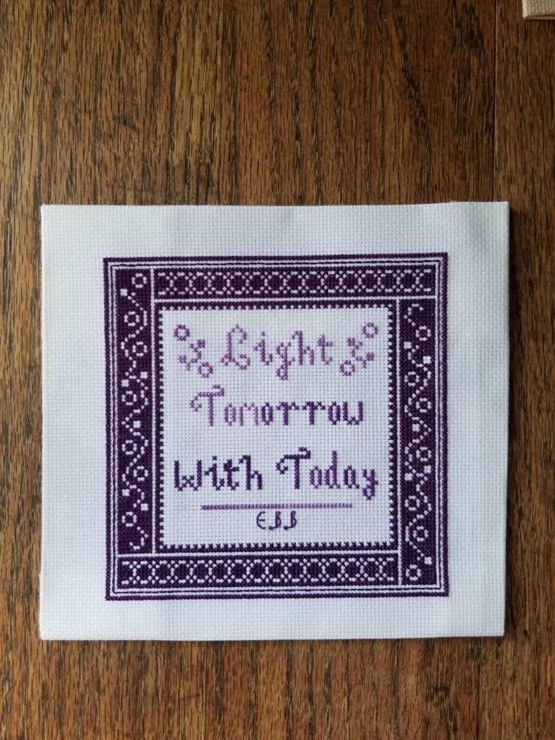 Light Tomorrow With Today Cross Stitch Chart, X Stitch, Cross Stitch ...