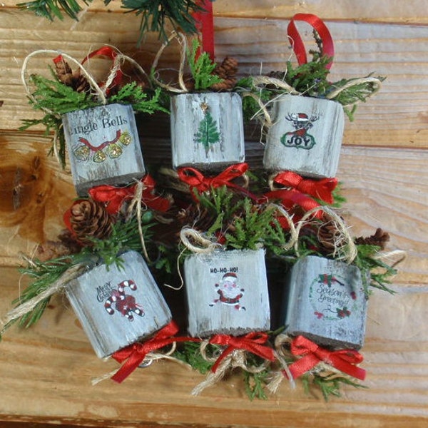 Rustic Ornaments - Etsy