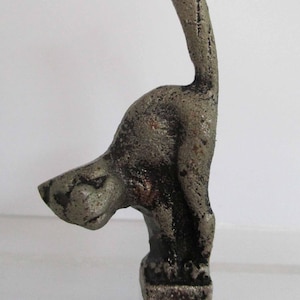 Vintage Cast Iron Black Screech Cat Figurine Table Top Decoration - Etsy