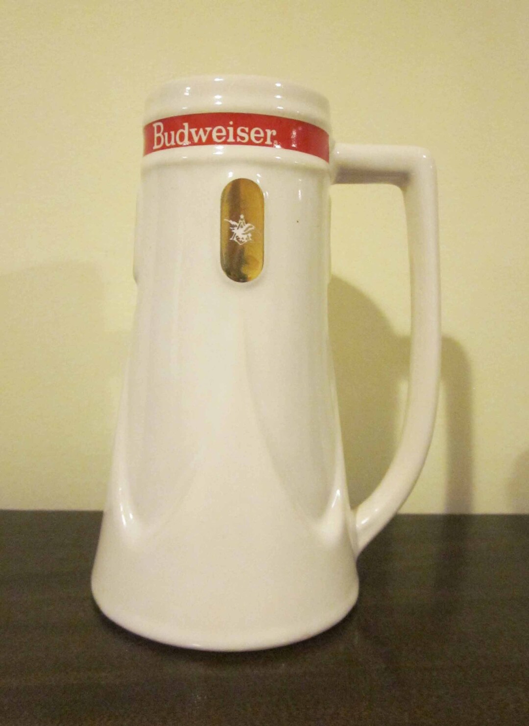 Mid Century Modern Ceramic Budweiser 16 Oz. Beer Mug Stein 1960s Atomic ...