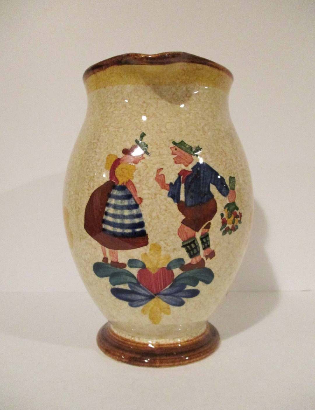 Made in Germany Spatter Ware 32 Fluid Ounce Milk Pitcher With Hand ...