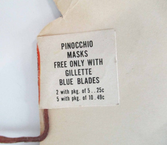 Gillette Razor Blades Pinocchio Paper Mask Premium Wa… - Gem